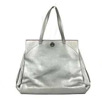 Bulgari Pre-owned Leder Schultertasche - - Pre-owned - Damen - Grau - ONE SIZE