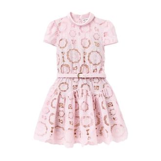 Self Portrait Floral Lace Mini Dress - - Dresses - Damen - Rosa - XS
