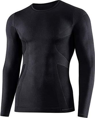 Brubeck T-Shirt &agrave; Manches Longues pour Homme - Respirant - Thermique - Sport dhiver - Outdoor - Haut Fonctionnel - 41% Laine m&eacute;rinos - LS11600