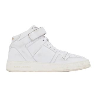 Saint Laurent Vintage Leder-Sneakers - - Shoes - Herren - Wei&szlig; - 44 EU