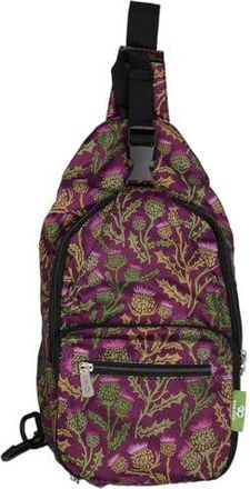 Eco Chic Sac à bandoulière pliable léger Sac à dos bandoulière résistant à leau (Chardon Violet)