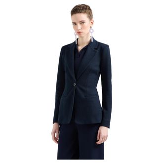 Emporio Armani Stilvolles Americana Kleid f&uuml;r Fr&uuml;hling/Sommer - - Jackets - Damen - Blau - M