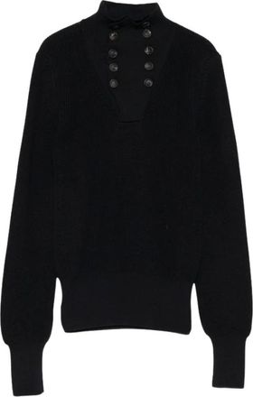 Paloma Wool Paloma Wool - Pull Col Roul&eacute; Tricot Milon - Femme - Pulls - Noir - Taille: 38 FR