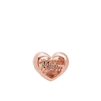 Pandora Femme, Accessoires, Rose, Taille: ONE Size Breloque Coeur Merci Maman