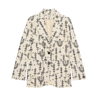 Ines De La Fressange Femme, Vestes, Beige, Taille: 44 FR Veste Thad&eacute;e