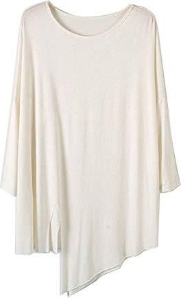 LaoZanA Femme Tops &Agrave; Manches Longues Haut De Danse Latine Ballet Chemise Costume Blanc M