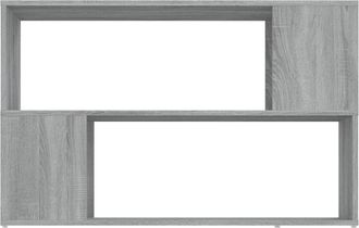 Generic Offene B&uuml;cherregale, Freistehend, Platzsparendes Aufbewahrungsregal aus Holzwerkstoff f&uuml;r B&uuml;cher, Dekoration und Medien (Graues Sonoma)