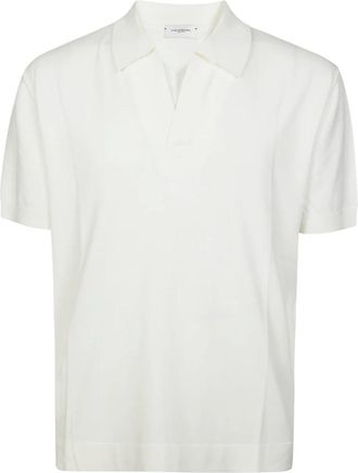 Paolo Pecora Homme, Tops, Blanc, Taille: XL Maglia a Polo Skypper