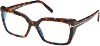 Tom Ford Rechteckige Acetatfassung - - Accessories - unisex - Braun - 55 MM