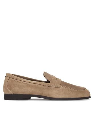 Tommy Hilfiger Slipper Flexible Slim Suede Loafer FM0FM05745 Beige