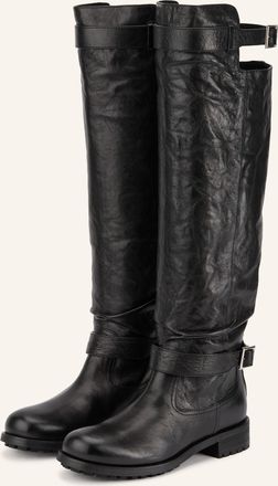 Jimmy Choo London Stiefel Biker schwarz