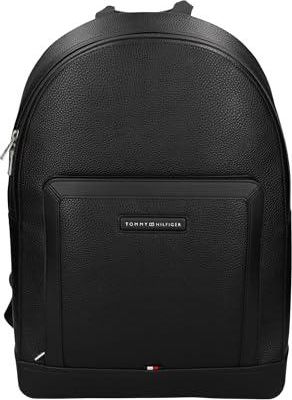 Tommy Hilfiger Th Central Backpack Am0Am13983, Sac &agrave; Dos Homme, Black (Black), Taille Unique