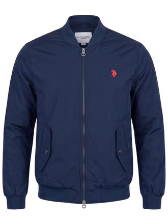 U.S.Polo Association Herren Bomberjacke - wattiert, mit Rippb&uuml;ndchen