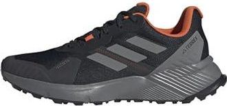 adidas Homme Terrex Soulstride Trail Running Shoes, Core Black/Grey Four/Semi Impact Orange, 41 1/3 EU