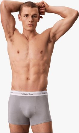 Calvin Klein Lot de 3 boxers en coton m&eacute;lang&eacute;