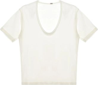 Toteme Scoop-neck Short-sleeved T-shirt