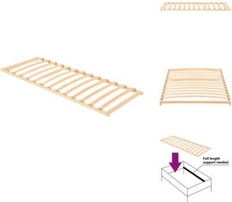 vidaXL Vidaxl - Lattenrost mit 13 Latten 80x200 cm - Holzlattenrost - Lattenrost 80x200 - Bettenrahmen - Lattenrost Buche - Lattenrost Günstig