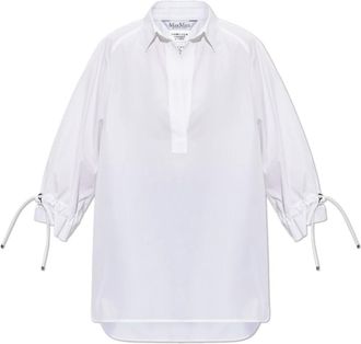 Max Mara Femme, Blouses et Chemises, Blanc, Taille: 38 FR Madorni Top