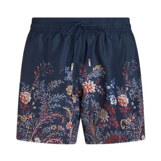 Etro Floral Print Swim Boxer - - Swimwear - Herren - Blau - 2XL
