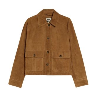 Pennyblack Femme, Vestes, Brun, Taille: 42 FR Pbbmadre Jacket