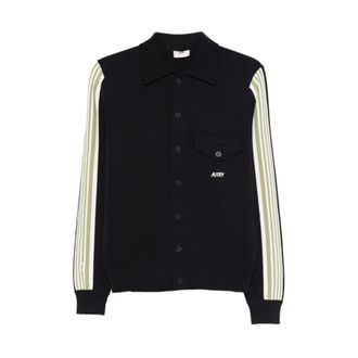 Autry Homme, Pulls, Noir, Taille: L Main Knit Jacket