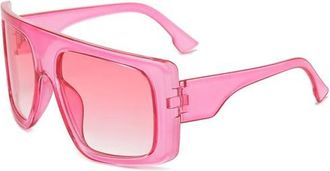 Generic Lunettes De Soleil &Agrave; Monture Large For Hommes Et Femmes, Id&eacute;ales For La Conduite En Ext&eacute;rieur(Pink)
