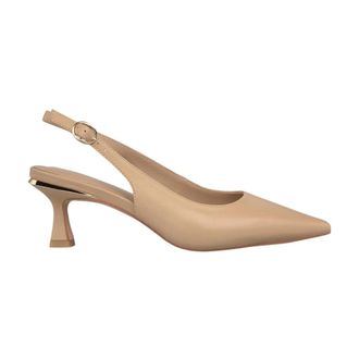 Alma En Pena Nappa Leder Slingback Pumps - - Shoes - Damen - Beige - 38 EU