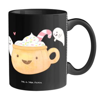 Mr. & Mrs. Panda Tasse Kaffee Gespenst - Geschenk, Trick or Treat, Tasse bedrucken, Becher, Kaffeetassen, Martinssingen, Kaffeebecher, Pumpkin spiced