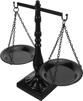 NUOBESTY Antike Waage Deko aus Eisen Vintage Landhausstil Waage Skulptur B&uuml;ro und Wohnzimmertisch Dekoration