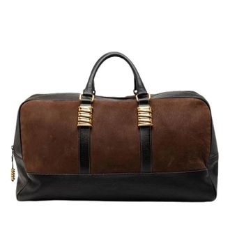 Loewe unisex, Pre-owned, Brun, Taille: ONE Size Sac de voyage Week-end Pre-owned