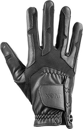 Uvex ventraxion - Flexibler Reithandschuh für Damen und Herren - exzellenter Grip & strapazierfähig - touchscreenfähig - 4D-Stretch an Fingern - Black - 6-