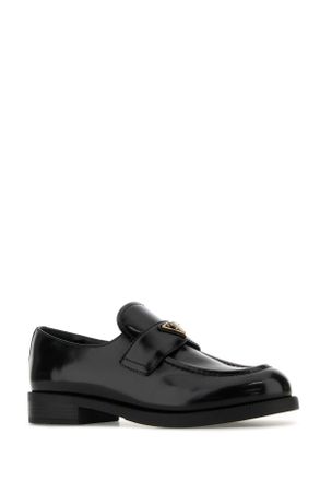 Prada Patent Leather Loafers - Black