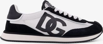 Dolce & Gabbana Low-top mesh sneakers with suede inserts - DOLCE & GABBANA - gender_Man