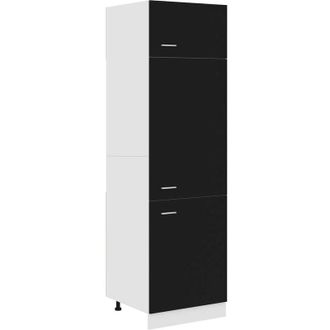 Les Tendances Armoire de cuisine Noir 60x57x207 2