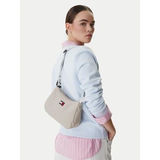 Tommy Jeans Handtasche Tommy Jeans Tjw Ess Daily Shoulder Bag AW0AW18463 Beige