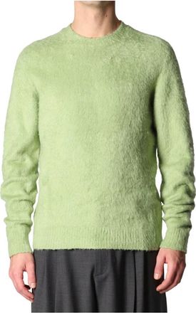 Roberto Collina Rundhals-Strickware - - Knitwear - Herren - Gr&uuml;n - L