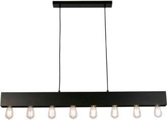 Searchlight Searchlight - Piano Luminaire suspendu pour bar à dîner à 8 lumières en métal noir mat