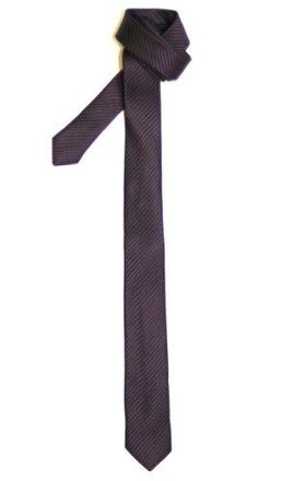 Retreez Cravate Fine Slim Textur&eacute; &Agrave; rayures Tiss&eacute;e en Microfibres de Violet fonc&eacute;