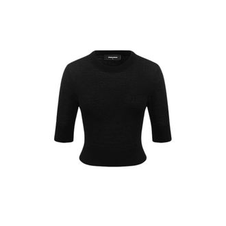 Dsquared2 Rundhals-Strick - - Knitwear - Damen - Schwarzk - S