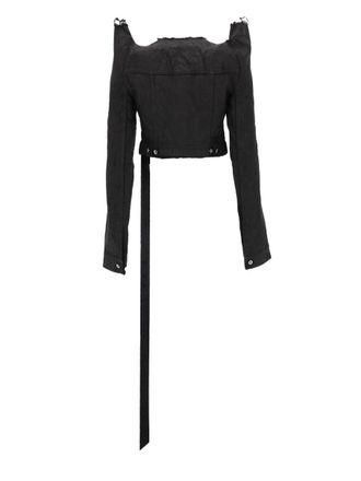 Rick Owens Cotton Denim Jacket - Black