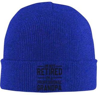 Generic Je Ne suis Pas &Agrave; La Retraite, Je suis Un Grand-P&egrave;re Professionnel. Retraite 2024 Homme Femme Skull Cap Confortable Bonnets Hiver Classique Bonnet De P