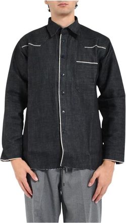 Costumein Homme, Chemises, Bleu, Taille: M Denim Shirt