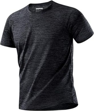 Magcomsen Tee Shirt Homme Sport Respirant pour Homme Léger Fonctionnel Chemise dentraînement à séchage Rapide t-Shirt Manches Courtes de Fitness