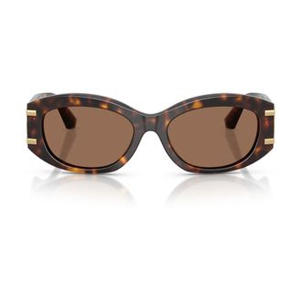 Dolce & Gabbana Femme, Accessoires, Brun, Taille: 53 MM Oval Lunettes de soleil
