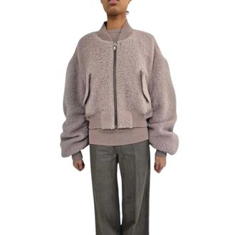 Rick Owens Secchia Cropped Flight Bomber - - Jackets - Damen - Rosa - M