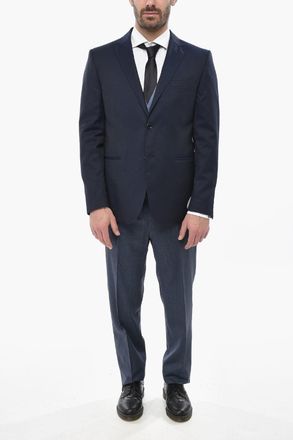 Corneliani CC COLLECTION Festlicher Anzug aus Seidenmischung mit Nadelstreifenhose Corneliani