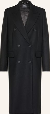 HUGO BOSS Wollmantel Cassjila schwarz