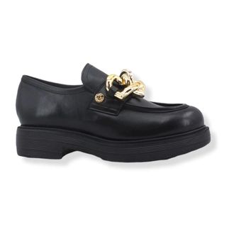Love Moschino Calfskin College Loafers New City - - Shoes - Damen - Schwarzk - 39 EU