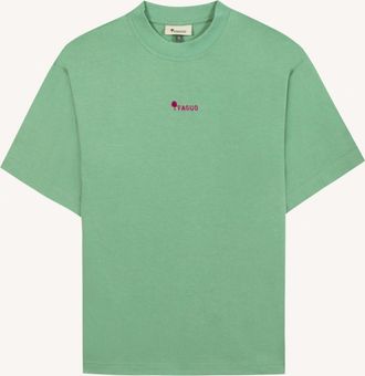 Faguo T-shirt imprim&eacute; faguo vert menthe - YELLOWSTONE