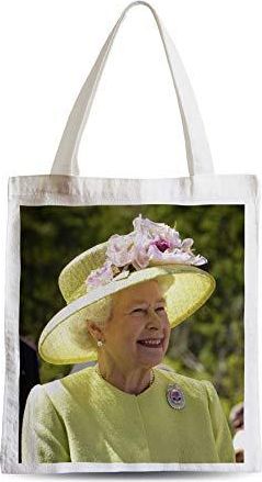 Fabulous Grand Sac Shopping Plage Etudiant Reine Elizabeth Jaune Angleterre Royaume Unis Portrait